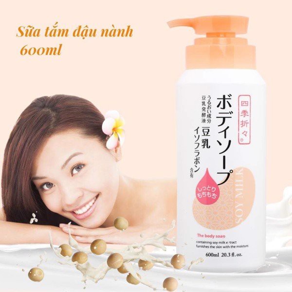 Sữa tắm Shikioriori Soy Milk Body Soap | Daikoku-Tôi yêu đồ Nhật